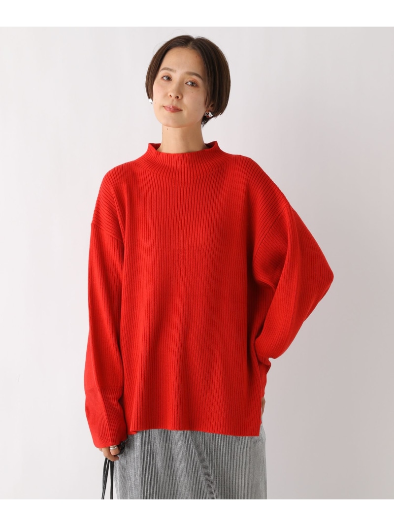 【楽天市場】【SALE／30%OFF】7ゲージリブボトルネックプルオーバー LEPSIM レプシィム トップス ニット レッド ホワイト ...