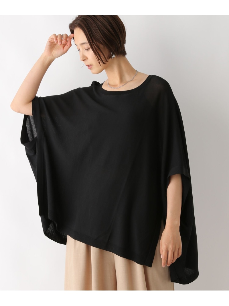 【楽天市場】【SALE／30%OFF】14ゲージポンチョプルオーバー LEPSIM レプシィム トップス ニット ブラック イエロー ホワイト ...