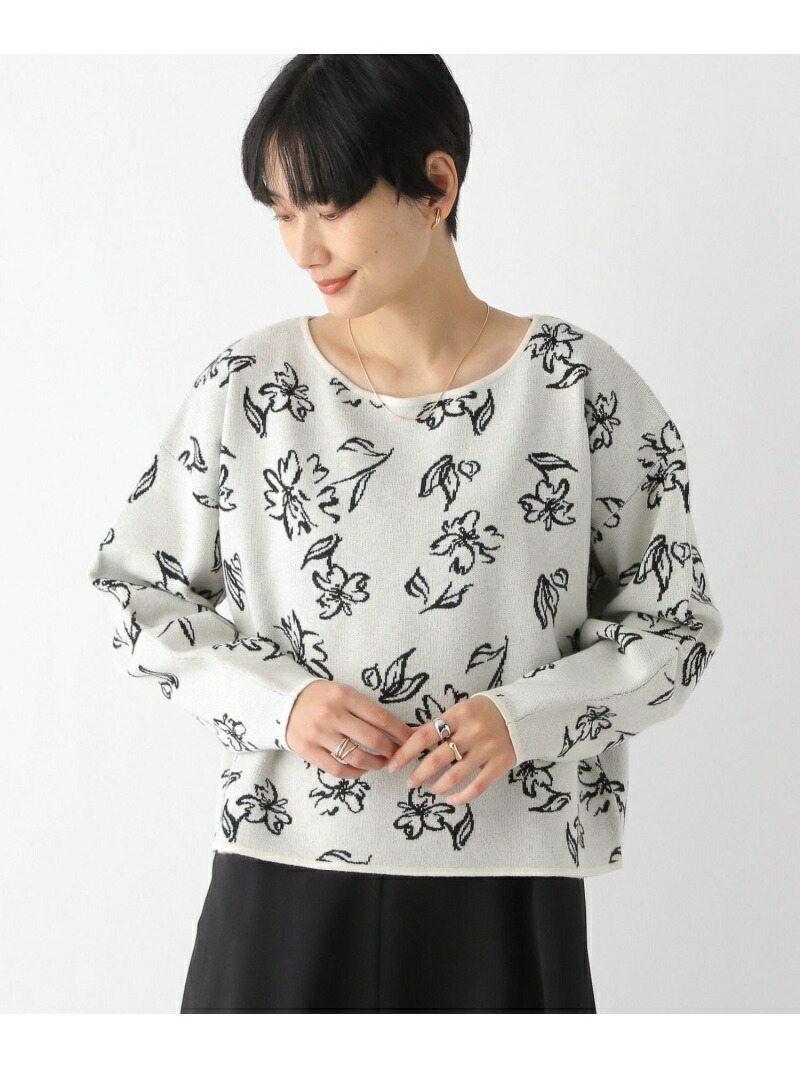 【楽天市場】【SALE／50%OFF】(W)12GハナガラニットPO LEPSIM レプシィム トップス ニット ホワイト ブラック【RBA_E】[Rakuten Fashion ...