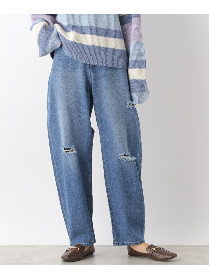 【楽天市場】【SALE／38%OFF】(W)ダメージカーブデニムP LEPSIM レプシィム パンツ ジーンズ・デニムパンツ ブルー【RBA_E】【送料無料】[Rakuten Fashion ...