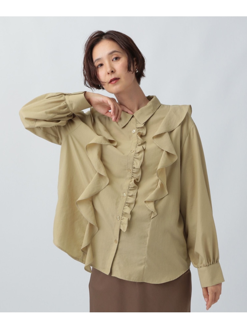 【楽天市場】アシメフリルシャツ LEPSIM レプシィム トップス シャツ・ブラウス ブラック ホワイト ベージュ【送料無料】[Rakuten Fashion]：LEPSIM／レプシィム