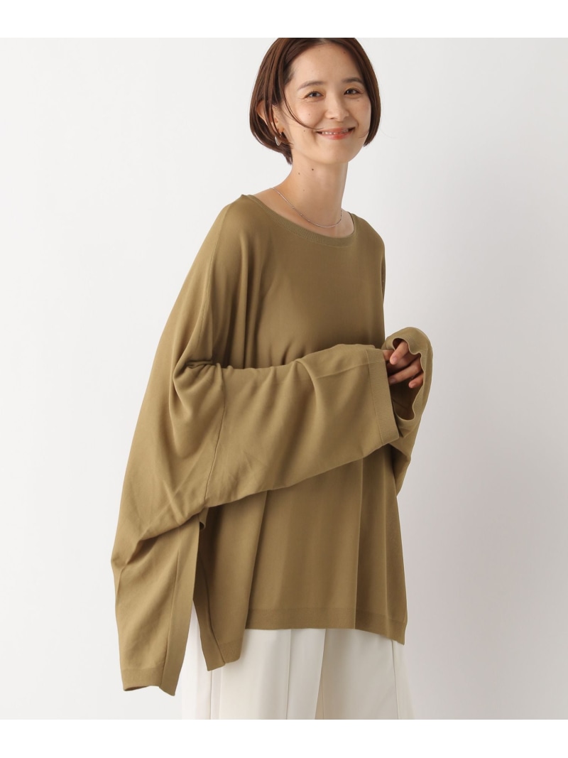 【楽天市場】【SALE／50%OFF】14ゲージポンチョ長袖プルオーバー LEPSIM レプシィム トップス ニット ブラック ベージュ ...