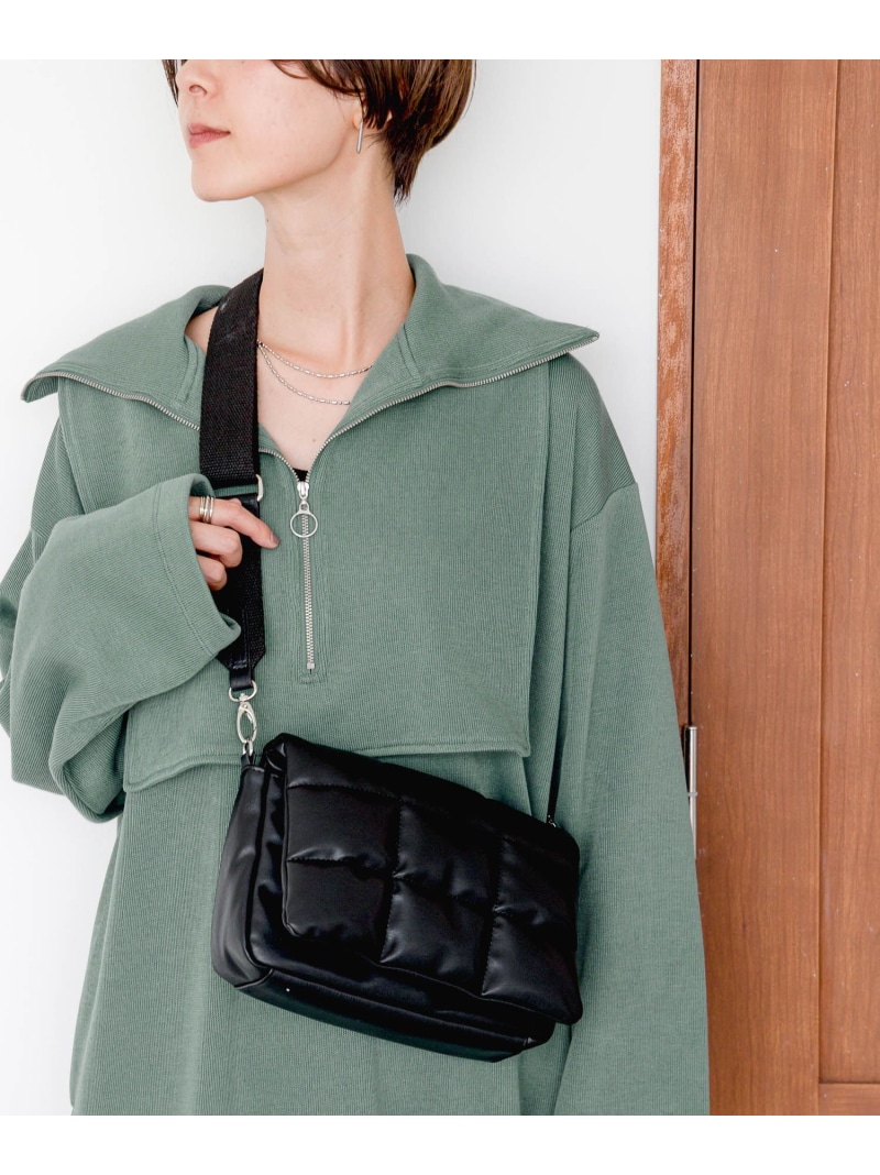【楽天市場】(W)パデットミニショルダー LEPSIM レプシィム バッグ ショルダーバッグ ブラック カーキグリーン【送料無料 ...