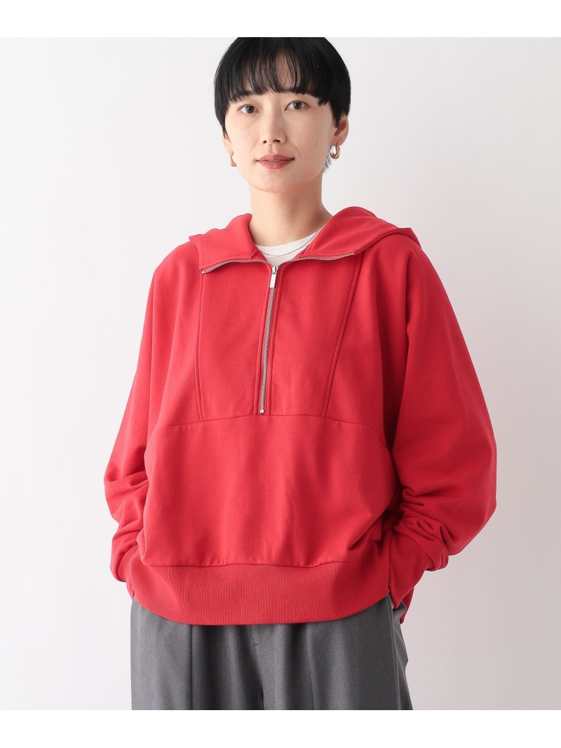 【楽天市場】【SALE／50%OFF】ハーフZIPフーディー LEPSIM レプシィム トップス スウェット・トレーナー ホワイト ネイビー レッド【RBA_E】[Rakuten ...