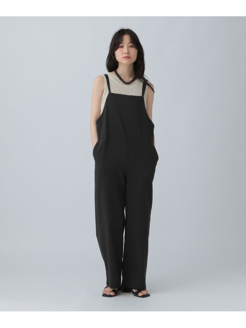 【楽天市場】バックリボンキャミサロペット LEPSIM レプシィム オールインワン・オーバーオール オーバーオール・サロペット ブラック ネイビー【送料無料】[Rakuten Fashion ...