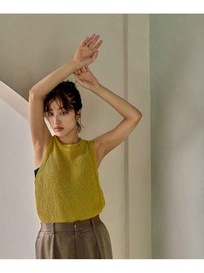 【楽天市場】【SALE／20%OFF】9ゲージアメスリノースリーブ LEPSIM レプシィム トップス ニット ブラック ベージュ イエロー【RBA_E】【送料無料】[Rakuten ...