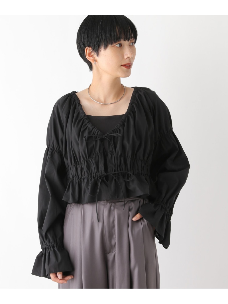 【楽天市場】【SALE／60%OFF】ギャザーフリルボレロ LEPSIM レプシィム トップス シャツ・ブラウス ホワイト ブラック【RBA ...