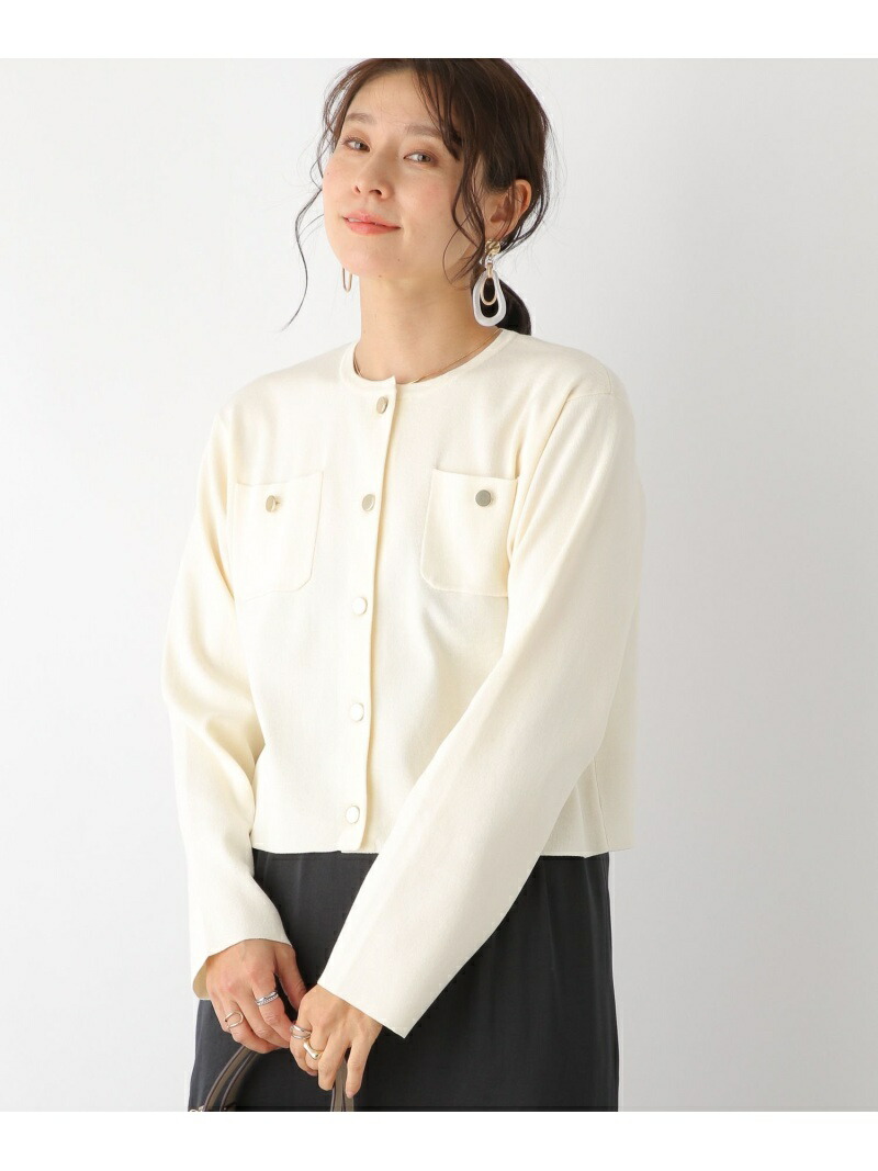 【楽天市場】【SALE／50%OFF】NL/14GクルーショートCD LEPSIM レプシィム トップス カーディガン ホワイト ブラック ...