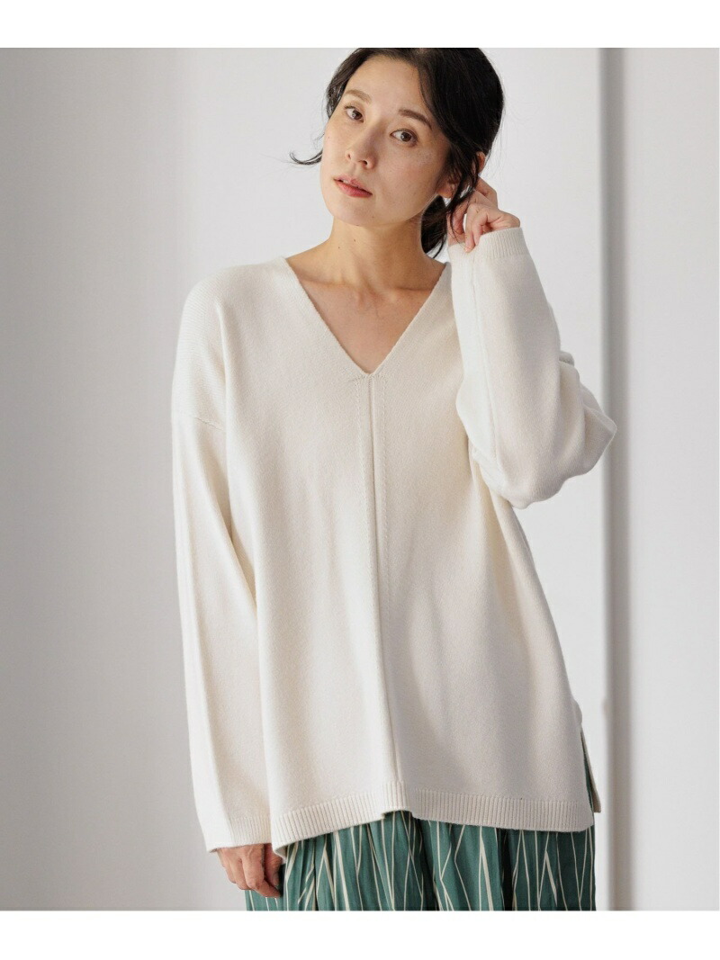 【楽天市場】【SALE／60%OFF】7GホイップライクVネックニットプルオーバー LEPSIM レプシィム トップス ニット ホワイト ...