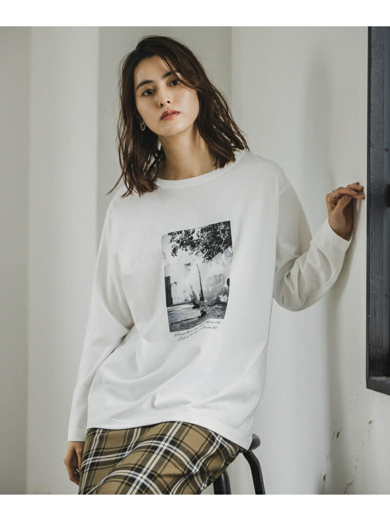 【楽天市場】【SALE／40%OFF】(W)アソートプリントロンT LEPSIM レプシィム トップス カットソー・Tシャツ ブラック ベージュ【RBA_E】[Rakuten Fashion ...