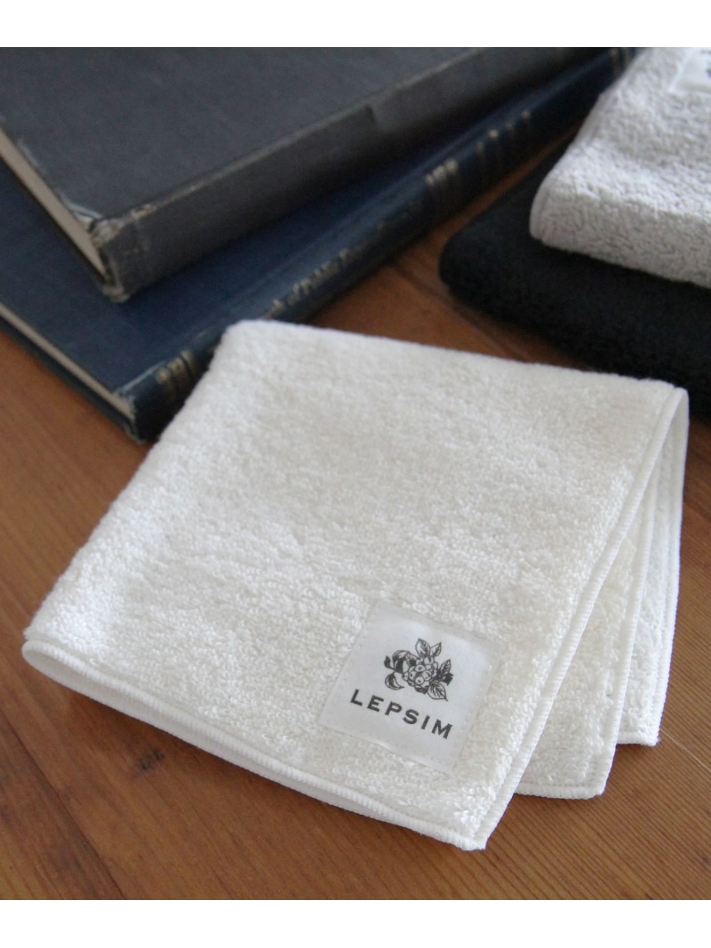 【楽天市場】【SALE／30%OFF】LEPSIMハナガラタオルハンカチ LEPSIM レプシィム ファッション雑貨 ハンカチ・ハンドタオル ブラック ホワイト グレー【RBA_E ...