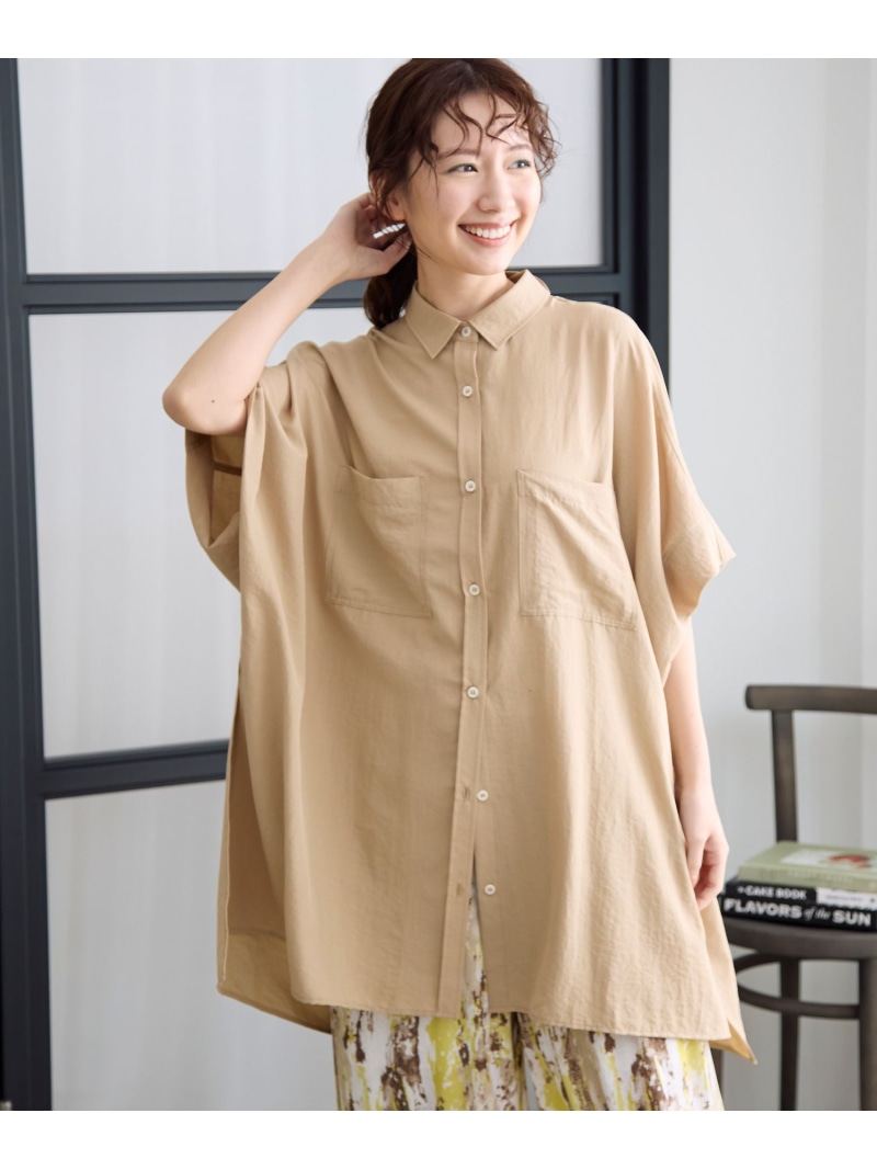 【楽天市場】サラキレポンチョシャツチュニックSS LEPSIM レプシィム トップス シャツ・ブラウス ベージュ ホワイト ブラック【先行予約】*【送料無料】[Rakuten Fashion ...