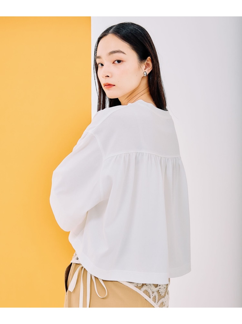 【楽天市場】バックギャザーワイドT LEPSIM レプシィム トップス カットソー・Tシャツ ホワイト イエロー ブラック【送料無料】[Rakuten Fashion]：LEPSIM／レプシィム