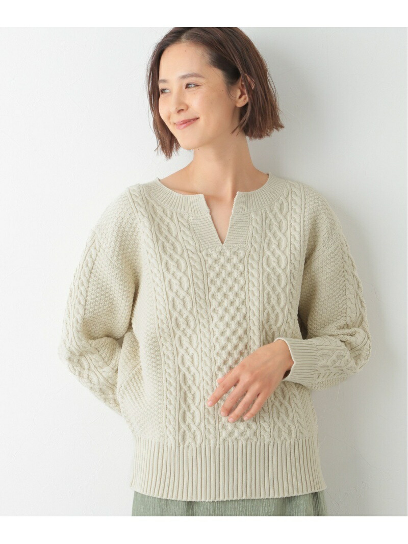 【楽天市場】【SALE／61%OFF】K/5GケーブルキーネックPO LEPSIM レプシィム トップス ニット オレンジ ブラウン ベージュ【RBA_E】[Rakuten Fashion ...