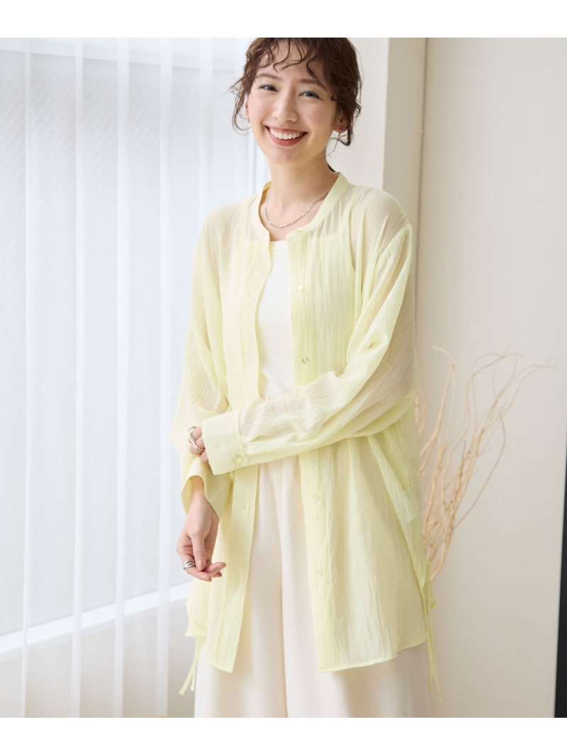 【楽天市場】【SALE／30%OFF】シアーチュニック羽織り LEPSIM レプシィム トップス シャツ・ブラウス ブラック ホワイト ...