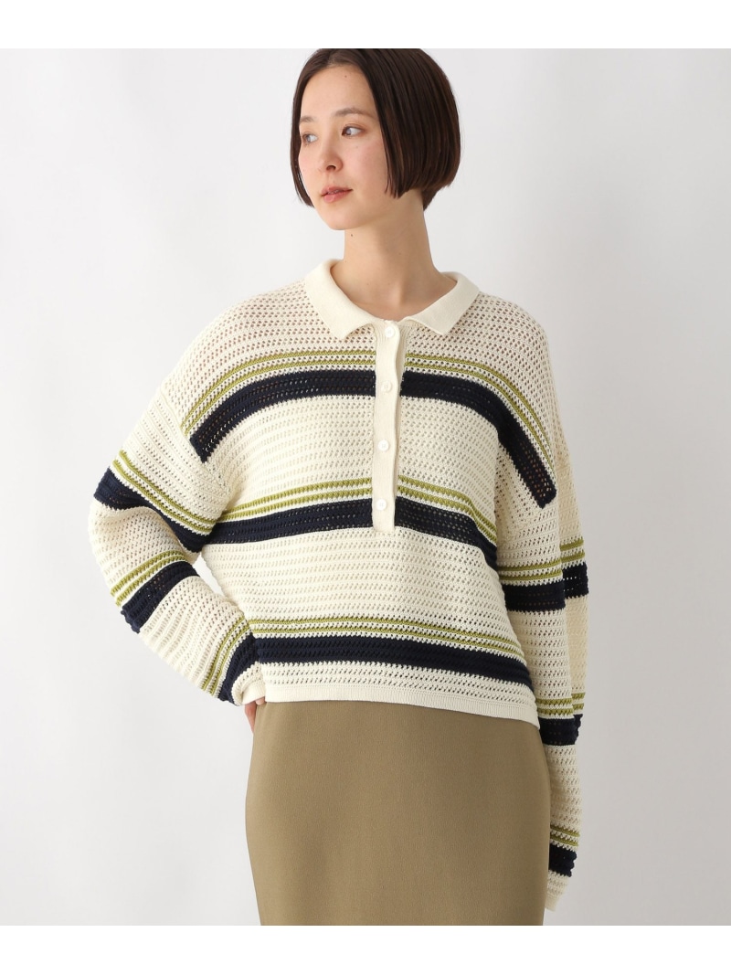 【楽天市場】7ゲージラガー長袖メッシュ LEPSIM レプシィム トップス ニット【先行予約】*【送料無料】[Rakuten Fashion]：LEPSIM／レプシィム