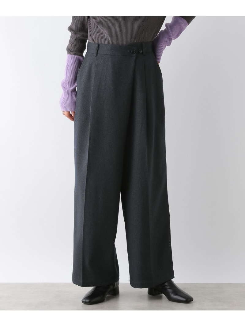 【楽天市場】【SALE／50%OFF】ストレッチウールライクラップパンツ LEPSIM レプシィム パンツ その他のパンツ ホワイト グレー ...