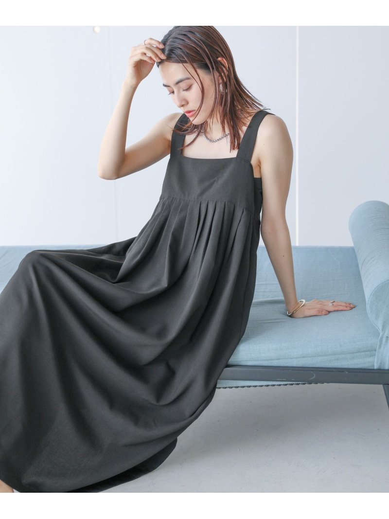 【楽天市場】【SALE／30%OFF】リネンライクスクエアワンピース LEPSIM レプシィム ワンピース・ドレス ワンピース グレー グリーン ブラウン【RBA_E】【送料無料 ...