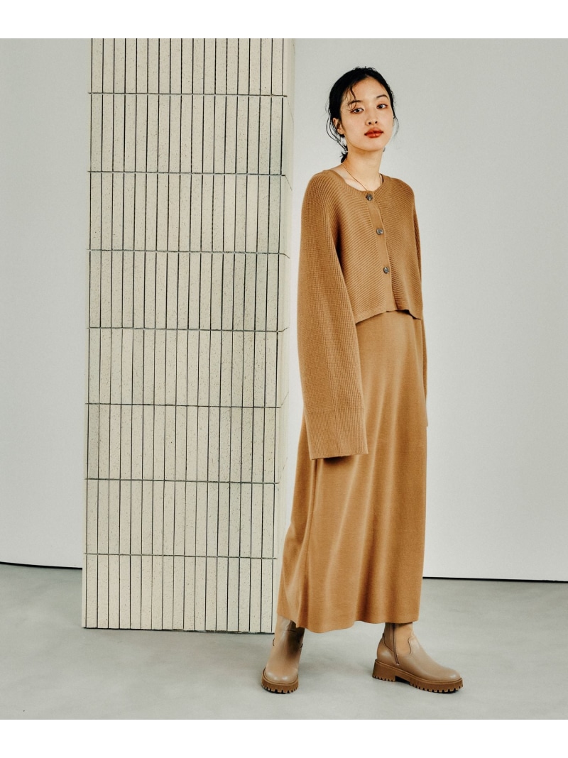 【楽天市場】【SALE／50%OFF】2WAYショルダーカーデSETワンピース LEPSIM レプシィム ワンピース・ドレス ワンピース ブラウン ブラック ホワイト ブルー グレー【RBA ...