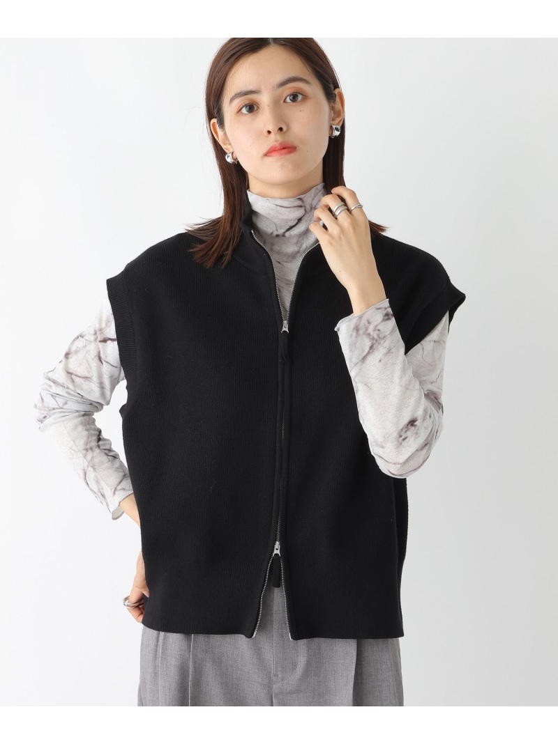 【楽天市場】【SALE／55%OFF】(W)9GスタンドWZIPベスト LEPSIM レプシィム トップス ベスト・ジレ ブルー ホワイト ブラック【RBA_E】[Rakuten ...