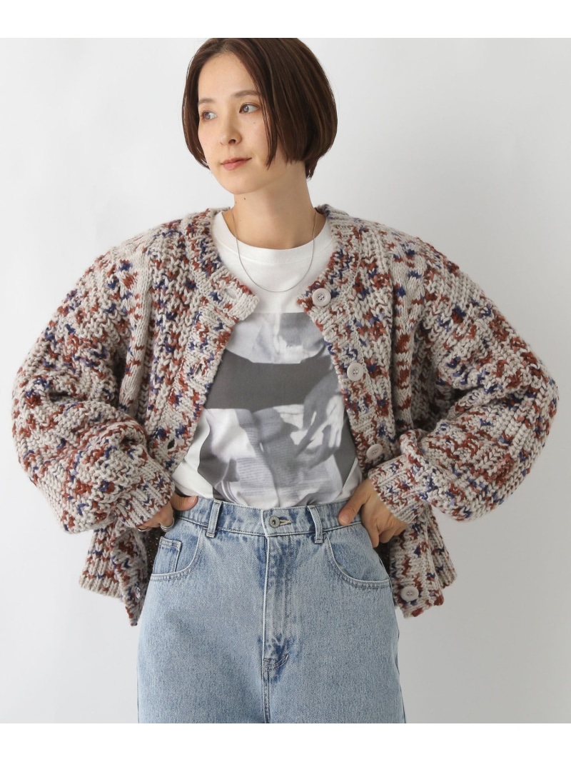 【楽天市場】【SALE／50%OFF】1.5ゲージスプレーMIXカーディガン LEPSIM レプシィム トップス カーディガン グレー ...