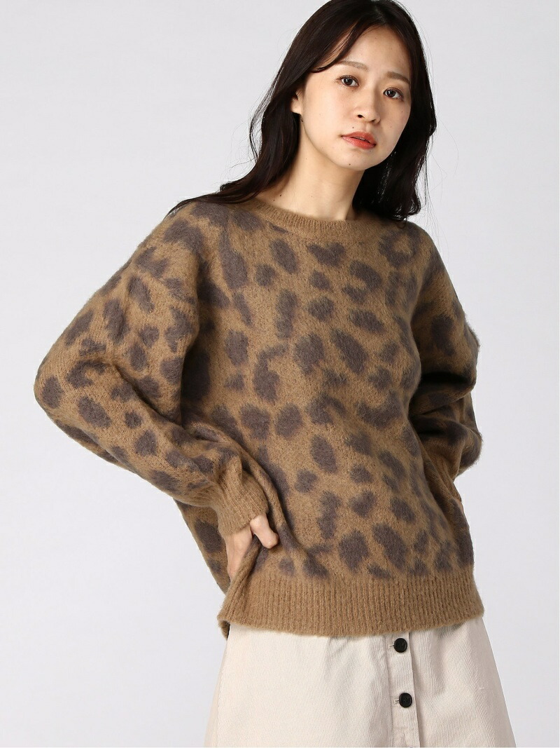 【楽天市場】【SALE／35%OFF】K/5GアニマルガラPO LEPSIM レプシィム トップス ニット ブラウン ベージュ グレー【RBA_E】[Rakuten Fashion ...