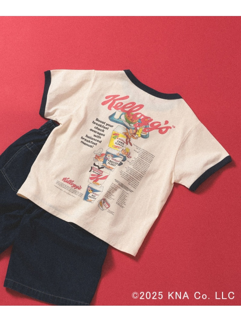 【楽天市場】【KIDS】【Kellogg's/ケロッグ】リンガーTSS LEPSIM レプシィム トップス カットソー・Tシャツ ベージュ ピンク[Rakuten Fashion ...