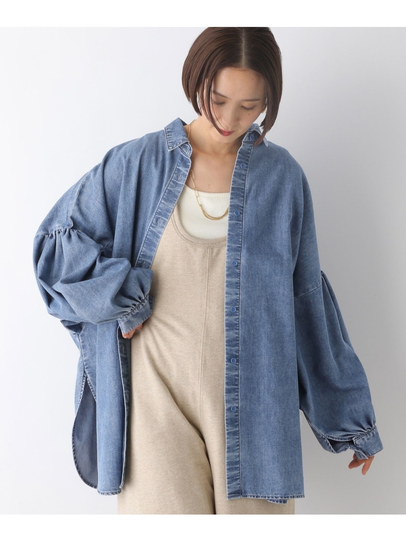 【楽天市場】デニムBIGポンチョ LEPSIM レプシィム トップス シャツ・ブラウス ブルー ブラック【送料無料】[Rakuten ...