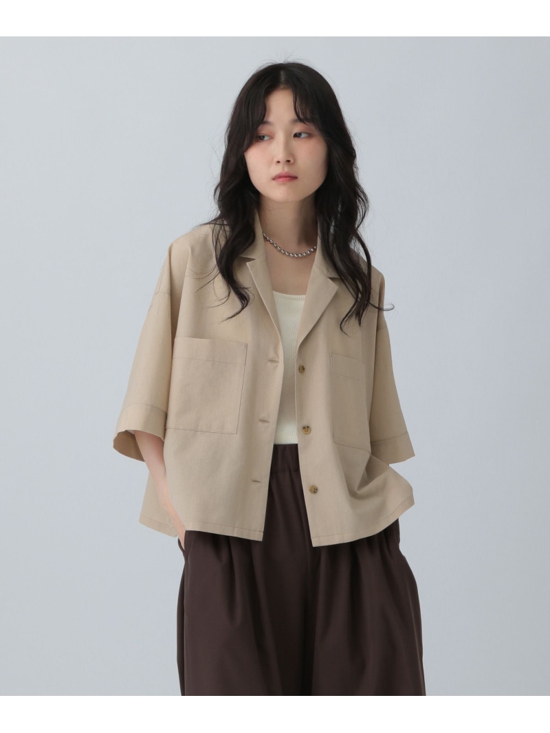 【楽天市場】【SALE／20%OFF】オープンカラーショートシャツ2 LEPSIM レプシィム トップス シャツ・ブラウス カーキグリーン ブラック ベージュ【RBA_E】【送料無料 ...