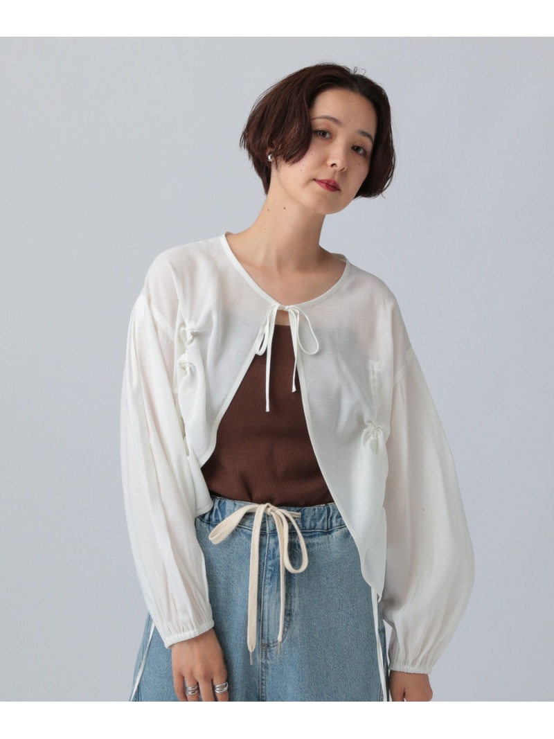 【楽天市場】【SALE／50%OFF】シャーリングリボンブラウス LEPSIM レプシィム トップス シャツ・ブラウス ブルー ブラック ...