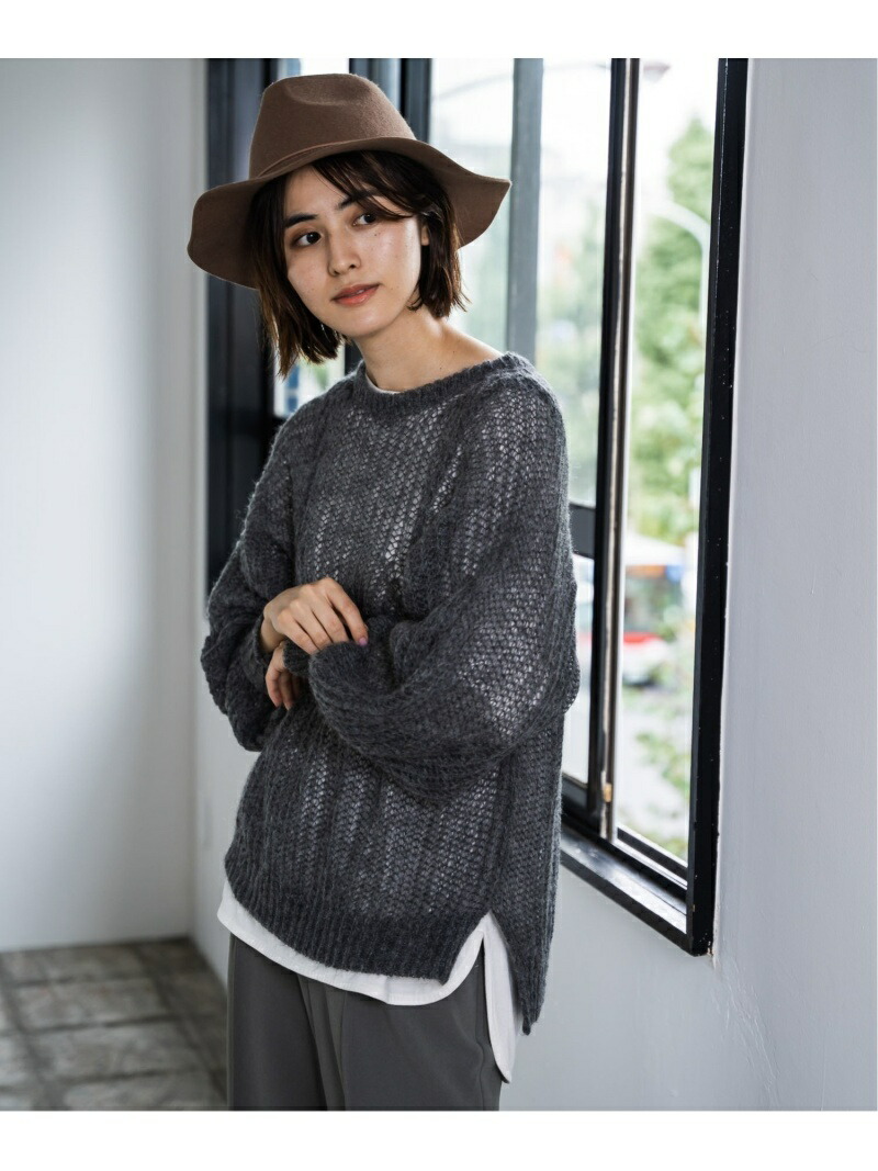 【楽天市場】【SALE／51%OFF】K/5GフワフワスカシPO LEPSIM レプシィム トップス ニット ベージュ ブラウン グレー レッド【RBA_E】[Rakuten Fashion ...