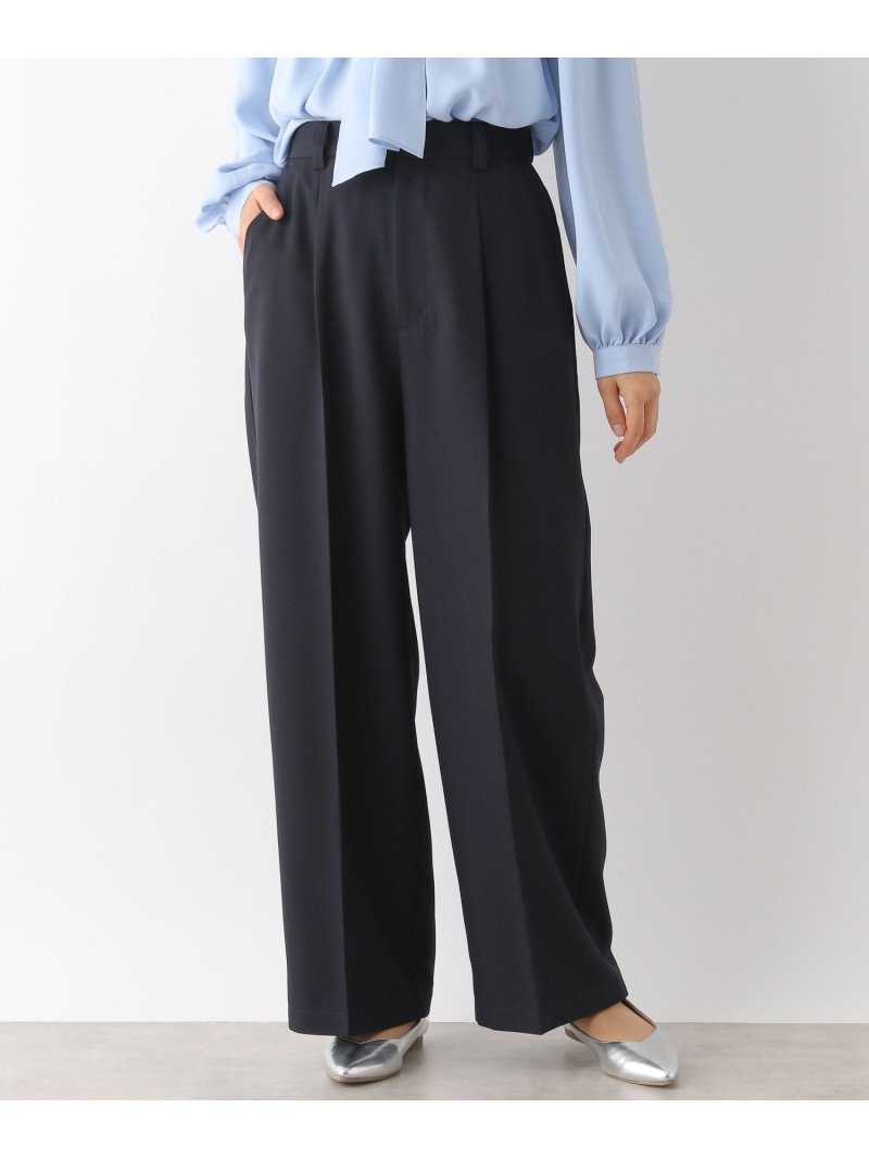 【楽天市場】【入卒式/セレモニー】タックストレートワイドパンツ LEPSIM レプシィム パンツ その他のパンツ グリーン ベージュ ホワイト ...