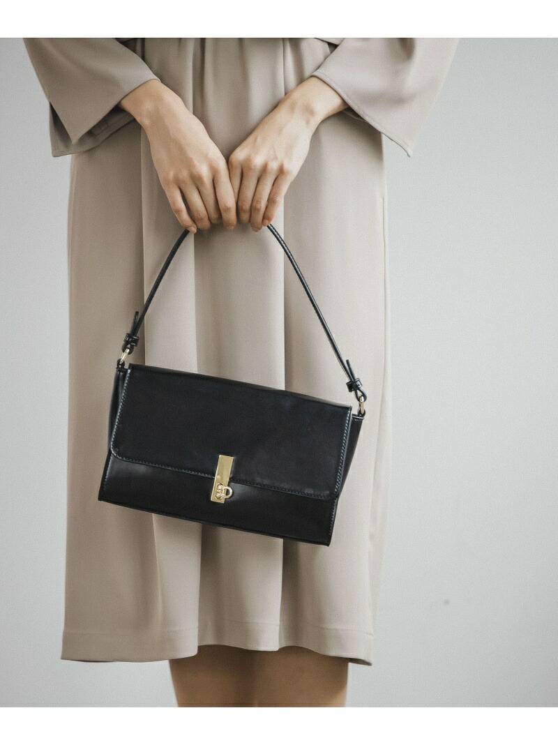 【楽天市場】(W)NL/ワンハンドルFLBAG LEPSIM レプシィム バッグ ハンドバッグ ブラック【送料無料】[Rakuten ...