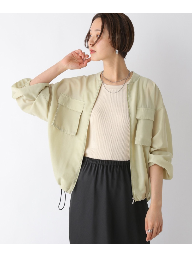 【楽天市場】【SALE／25%OFF】シアーサファリジャケット LEPSIM レプシィム ジャケット・アウター ブルゾン・ジャンパー ネイビー ...