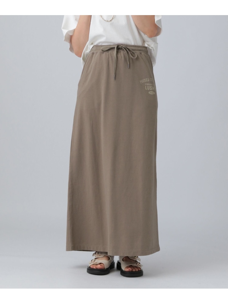 【楽天市場】【SALE／20%OFF】ロゴプリントスカート LEPSIM レプシィム スカート ロング・マキシスカート グレー ブラウン【RBA_E】【送料無料】[Rakuten ...