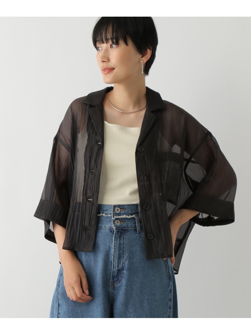 【楽天市場】【SALE／50%OFF】ミラー光沢シャツ LEPSIM レプシィム トップス シャツ・ブラウス ブラック ブルー パープル ...