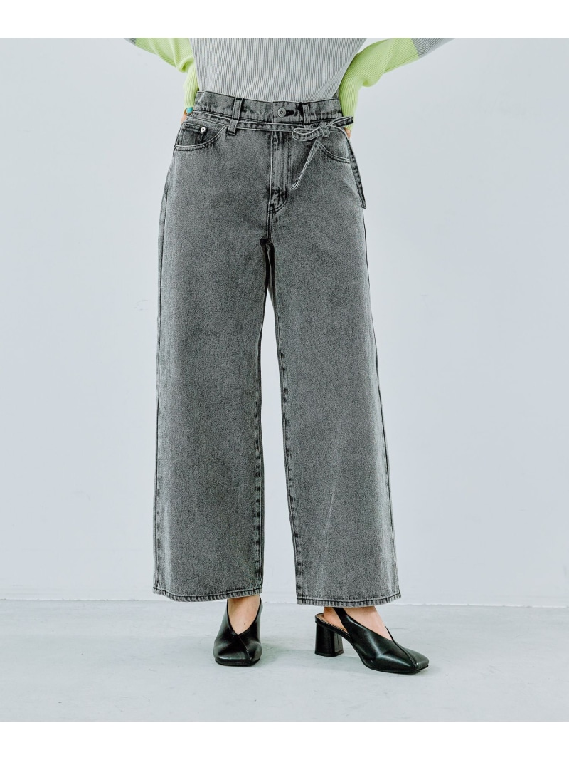 【楽天市場】【SALE／50%OFF】ベルト付きストレートデニム LEPSIM レプシィム パンツ ジーンズ・デニムパンツ ホワイト ブラック ブルー【RBA_E】[Rakuten ...