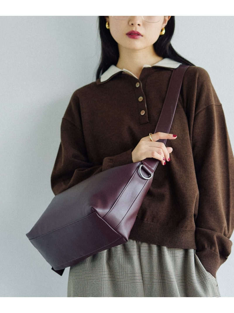 【楽天市場】フェイクレザースクエアショルダー LEPSIM レプシィム バッグ ショルダーバッグ ベージュ ブラック ワインレッド【先行予約】*【送料無料】[Rakuten Fashion ...