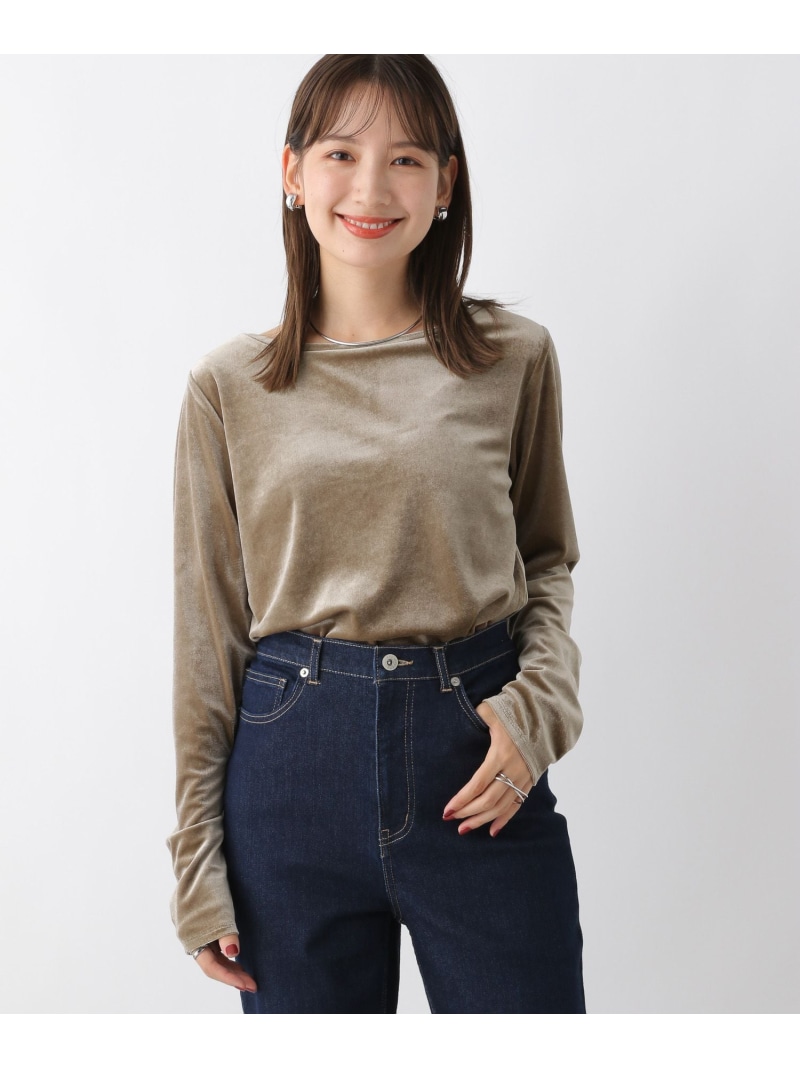 【楽天市場】【SALE／40%OFF】(W)ベロアPOLS LEPSIM レプシィム トップス カットソー・Tシャツ ピンク ブラウン【RBA ...