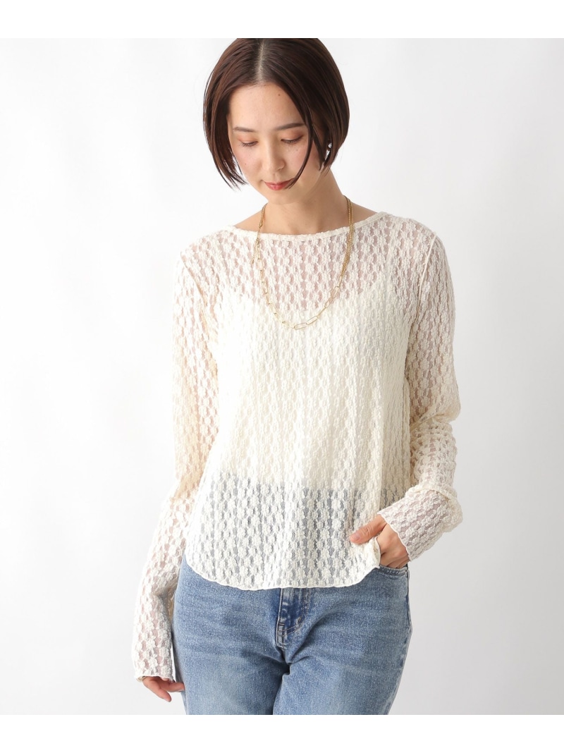 【楽天市場】2WAYレースプルオーバー LEPSIM レプシィム トップス カットソー・Tシャツ ブラック ホワイト【送料無料】[Rakuten Fashion]：LEPSIM／レプシィム