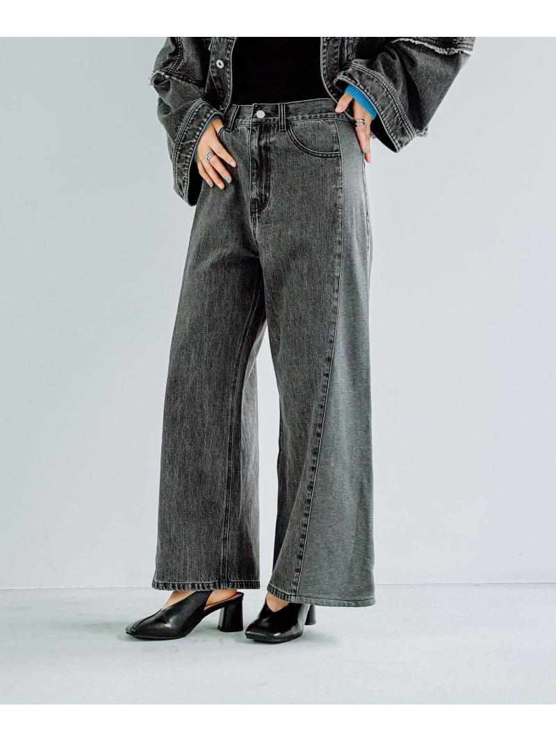 【楽天市場】【SALE／60%OFF】サイド切り替えデニムパンツ LEPSIM レプシィム パンツ ジーンズ・デニムパンツ グレー ブルー【RBA_E】[Rakuten Fashion ...