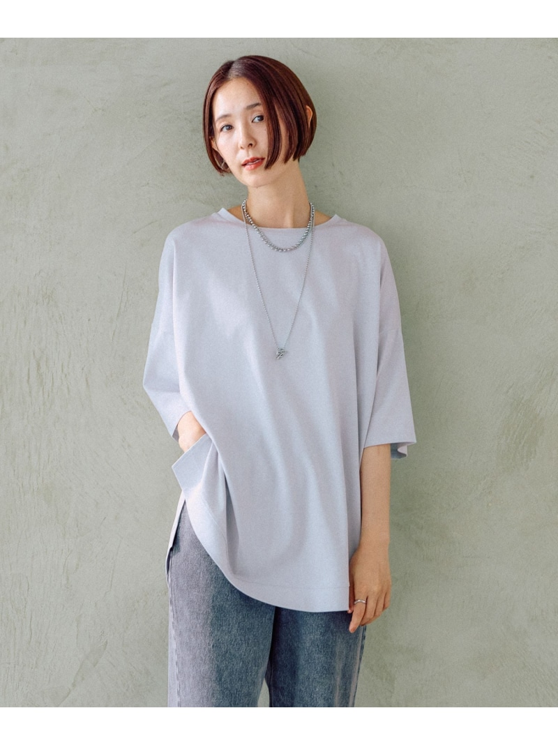 【楽天市場】【SALE／50%OFF】裾ラウンドBIGチュニック LEPSIM レプシィム トップス カットソー・Tシャツ グレー ブラック レッド オレンジ イエロー【RBA_E ...