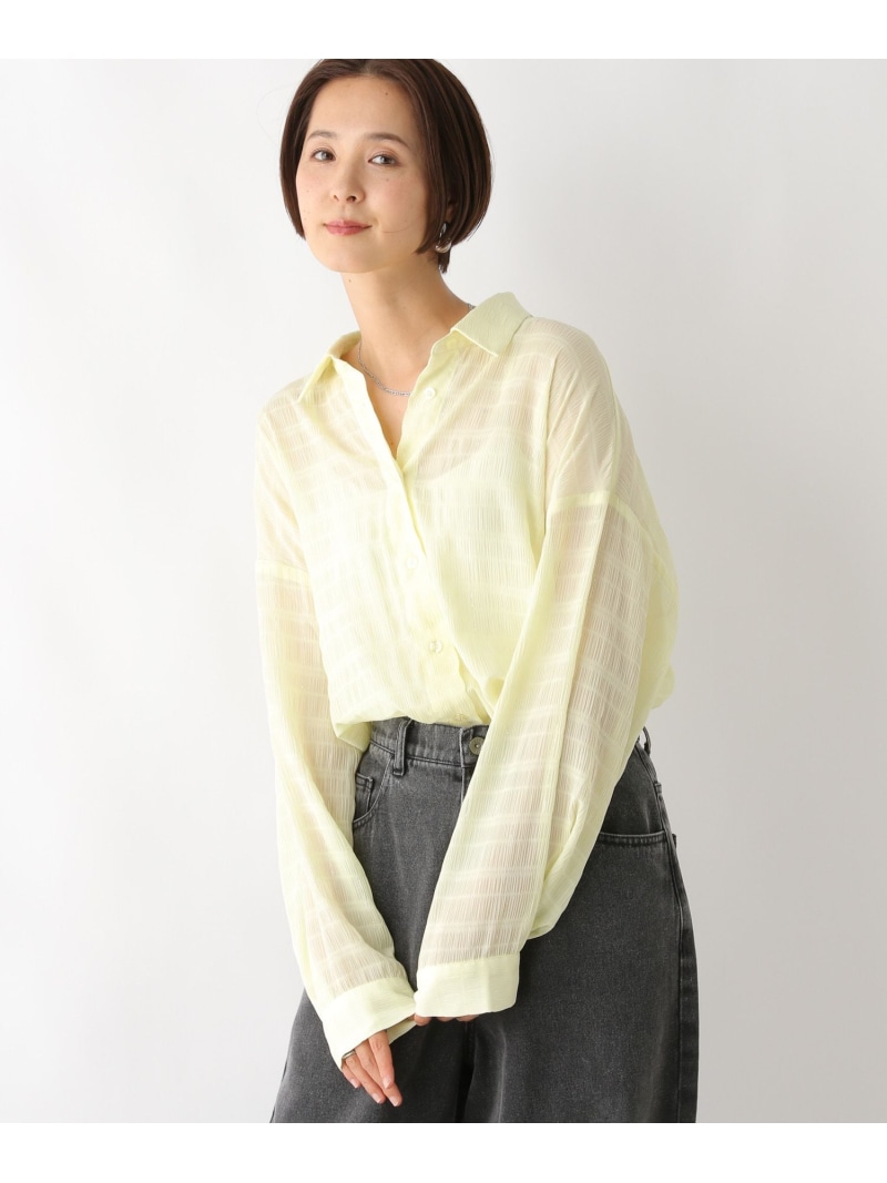 【楽天市場】【SALE／50%OFF】ジャガードストライプシャツ LEPSIM レプシィム トップス シャツ・ブラウス ホワイト イエロー ...