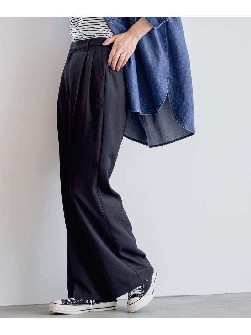 【楽天市場】【SALE／50%OFF】(W)タックワイドパンツ LEPSIM レプシィム パンツ その他のパンツ グレー ブラック ブラウン【RBA_E】[Rakuten Fashion ...