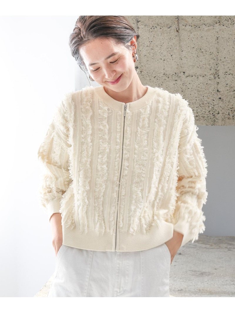 【楽天市場】12ゲージフリンジZIPカーディガン LEPSIM レプシィム トップス カーディガン ブラック ホワイト【送料無料】[Rakuten Fashion]：LEPSIM／レプシィム