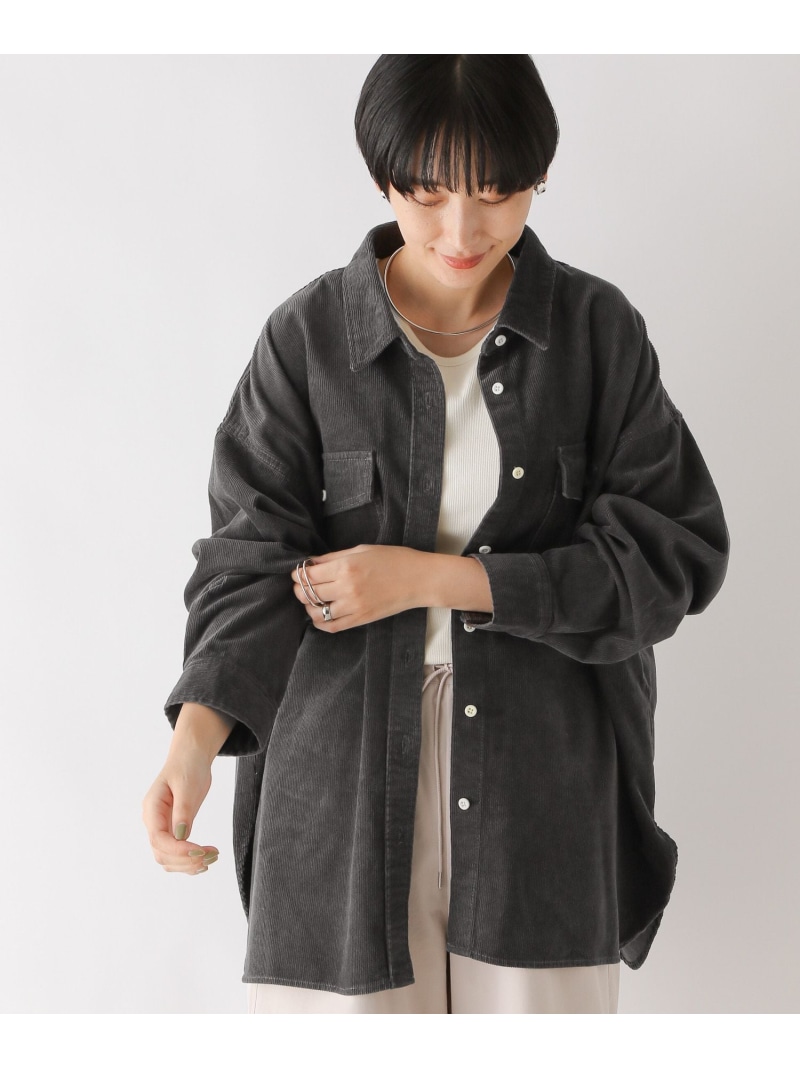 【楽天市場】(W)コーデュロイBIGSH LEPSIM レプシィム トップス シャツ・ブラウス ブラック ホワイト ピンク【送料無料 ...