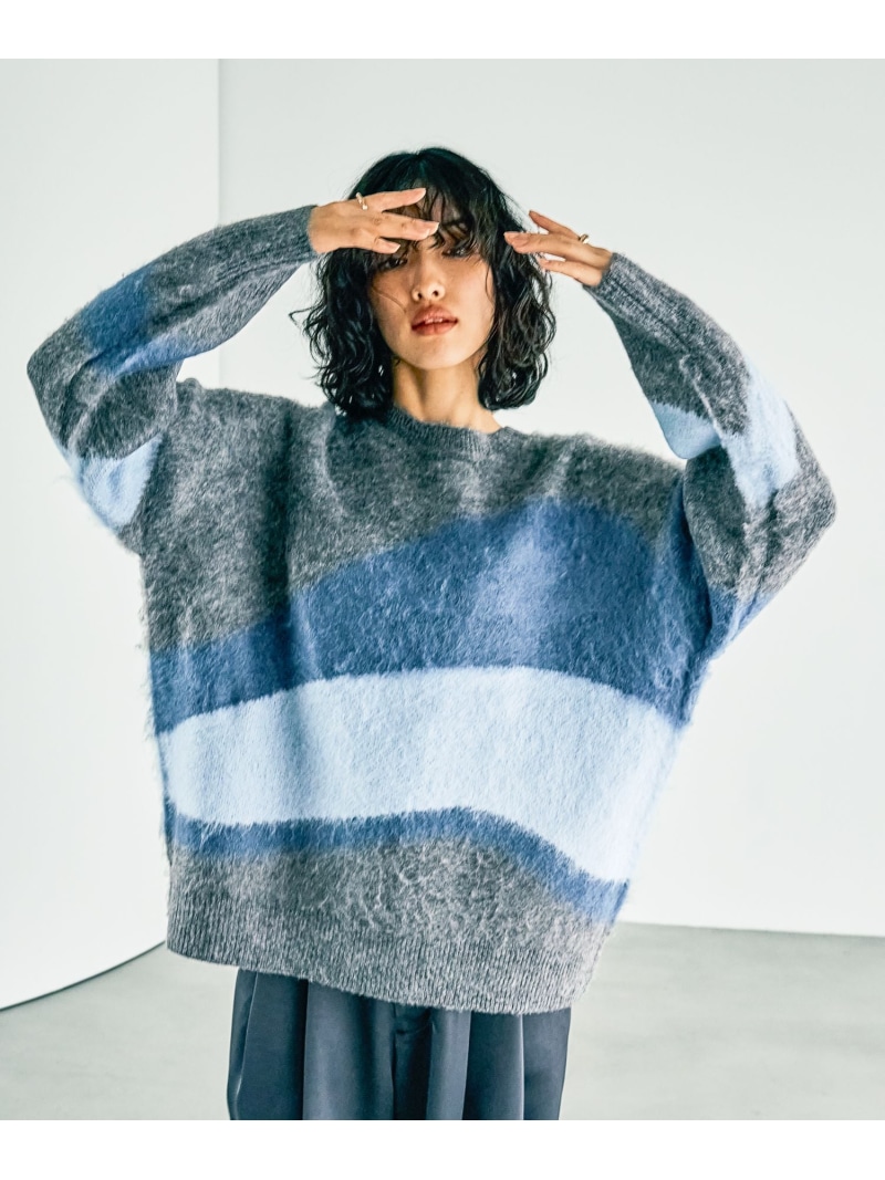 【楽天市場】【SALE／50%OFF】7ゲージニュアンス柄プルオーバー LEPSIM レプシィム トップス ニット グレー【RBA_E】[Rakuten Fashion]：LEPSIM／レプシィム