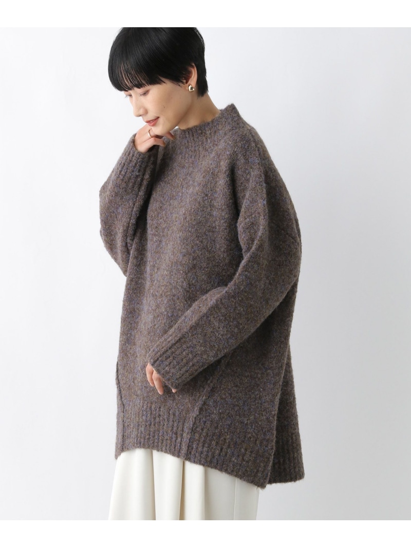 【楽天市場】【SALE／60%OFF】3ゲージハイネックチュニックワンピース LEPSIM レプシィム トップス ニット ブラウン ピンク【RBA_E】[Rakuten Fashion ...