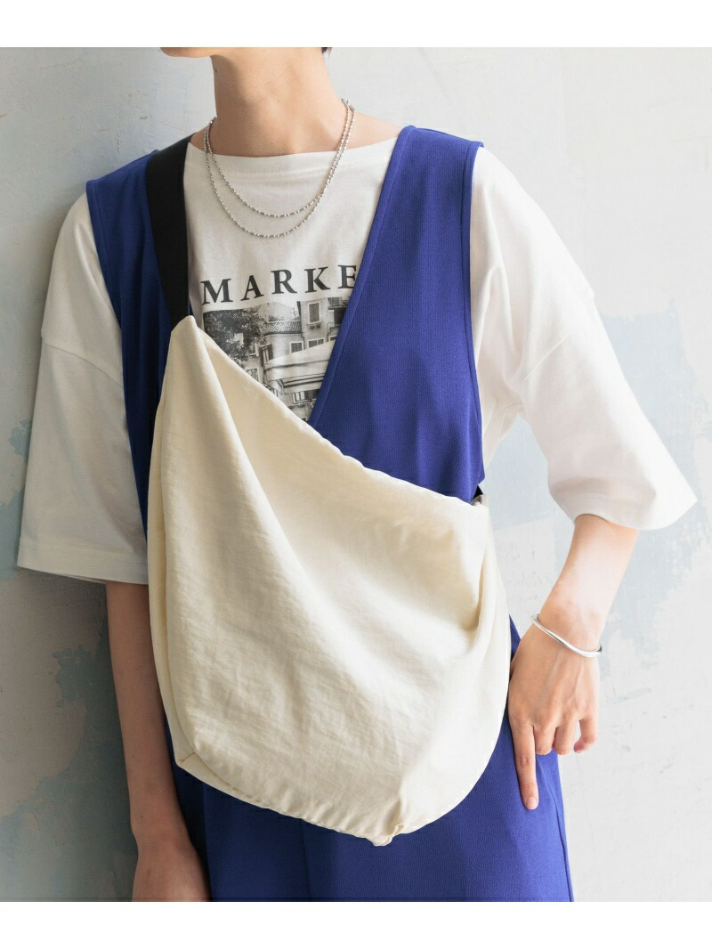 【楽天市場】【SALE／40%OFF】(W)ナイロンナナメガケBAG LEPSIM レプシィム バッグ ショルダーバッグ ベージュ ブラック ...