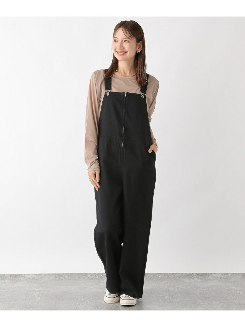 【楽天市場】【SALE／30%OFF】(W)デニムZIPサロペ LEPSIM レプシィム オールインワン・オーバーオール オーバーオール・サロペット ブラック ブルー【RBA_E】【送料無料 ...